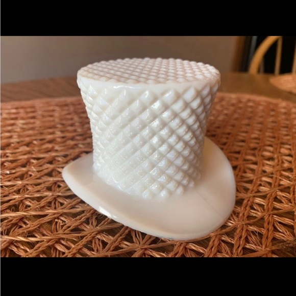 Accents | Milk Glass Top Hat | Poshmark